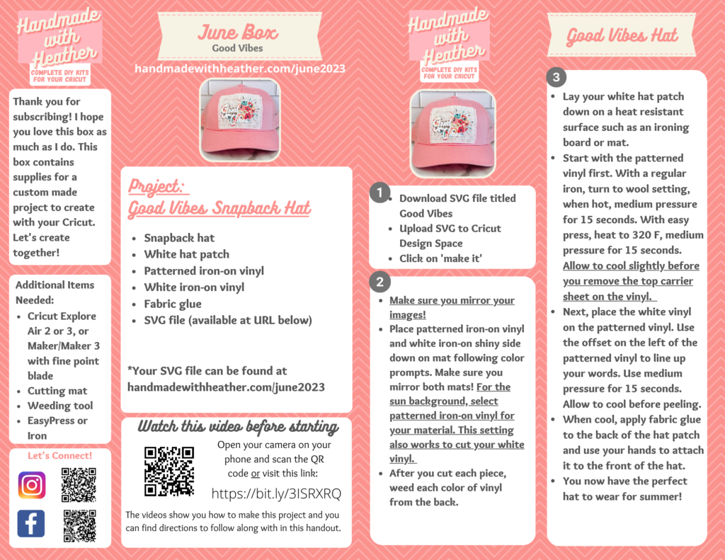 June 2023 | Handmade with Heather Subscription Box – Handmade with ...